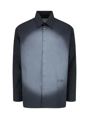 MAISON MARGIELA 100% Cotton Button-up Shirt - Grey