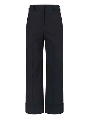Incotex Neri & Grigi Stretch Cotton Trousers For - Black