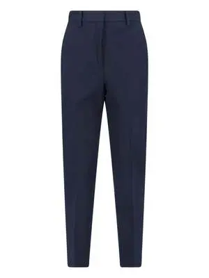 Incotex Cotton-blend Stretch Trousers - Blue