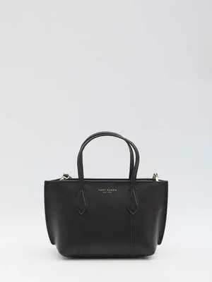 Tory Burch Mini Leather Tote Handbag - Black
