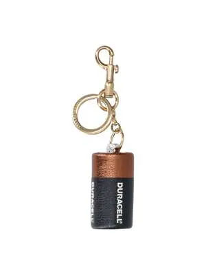 ANYA HINDMARCH Goat Leather Keychain - Black