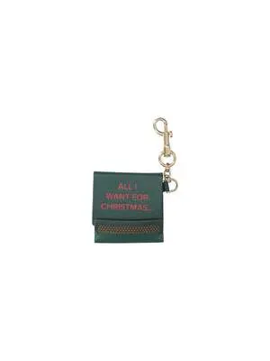 ANYA HINDMARCH Goat Leather Keychain - Green