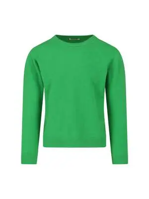 Auralee Cashmere-cotton Sweatshirt Sweater - Green