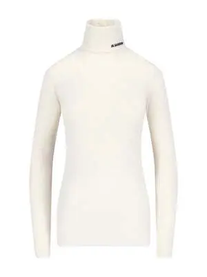 JIL SANDER Fitted Turtleneck Top