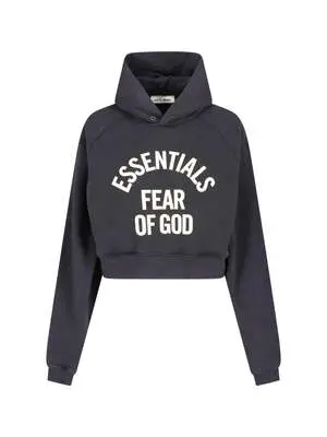 Fear Of God Cropped Graphic Hoodie