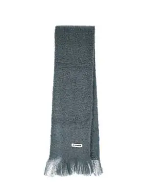 JIL SANDER Mohair-wool Scarf - Grey
