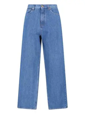 JIL SANDER 100% Cotton Denim Jeans