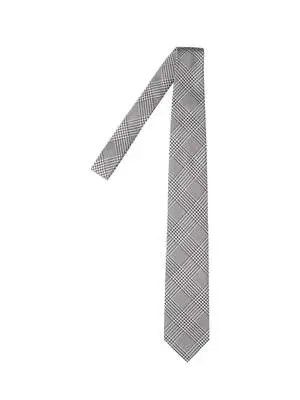 TOM FORD Mulberry Silk Neck Tie - Silver