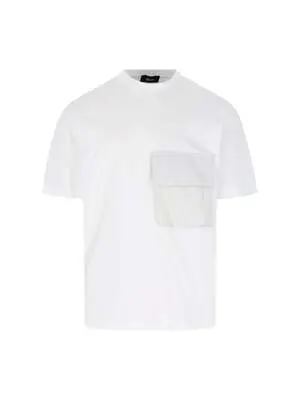 Herno Light & Natural Cotton-trim Embroidered Polo