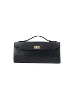 ANYA HINDMARCH Leather Handbag With Turn Lock - Black