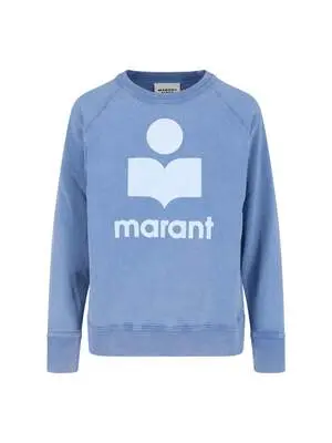 MARANT ETOILE Logo Graphic Sweatshirt - Blue