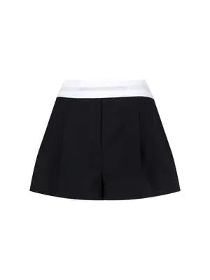 Alexander Wang Sculpted Wool-blend Trousers With Stretch Lining