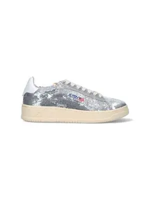 AUTRY Light & Natural Court Sneakers For - Silver