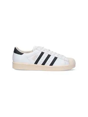 Adidas 100% Leather Sneakers - White