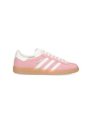 Adidas 100% Leather Sneakers With Metallic Detailing - Pink