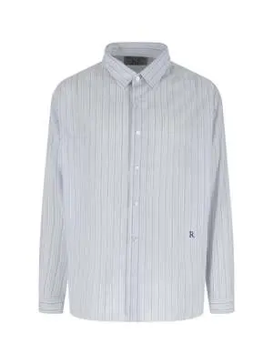 RANRA Silk-cotton Shirt - Blue