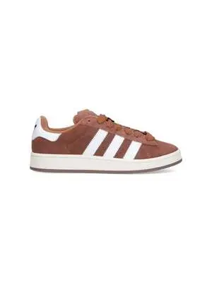 Adidas 100% Leather Lace-up Sneakers - Brown