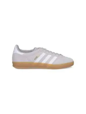 Adidas 100% Leather Lace-up Sneakers - Grey