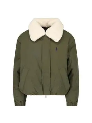 Polo Ralph Lauren Quilted Corduroy Collar Coat - Green