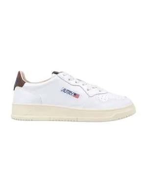 AUTRY Leather & Suede Sneakers - White Chocolate