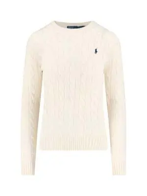 Polo Ralph Lauren Cashmere-wool Cable Knit Sweater - White