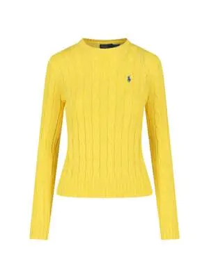 Polo Ralph Lauren Bright 100% Cotton Sweater For - Yellow