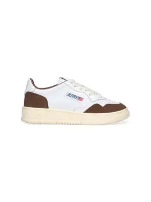 AUTRY Leather & Suede Sneakers - White