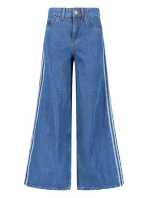 Adidas 100% Cotton Denim Jeans - Blue