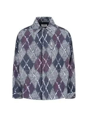 BONSAI Printed Button-up Overshirt