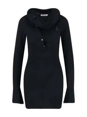 Attico Wool-cashmere Knit Slip Dress