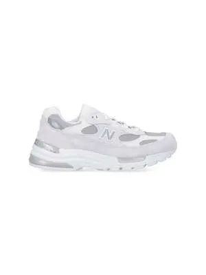 NEW BALANCE 992 Suede And Mesh Sneakers - Grey