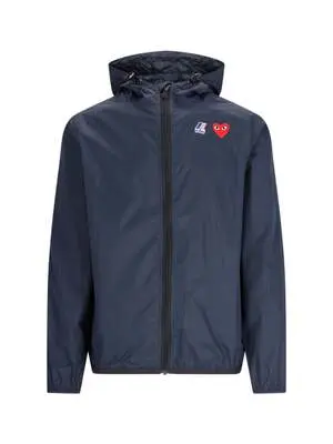 Play Comme Des Garcon Play Heart Logo 100% Nylon Jacket