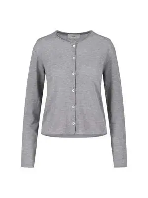 DUNST Button-front Knit Cardigan - Grey
