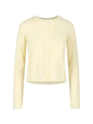 DUNST Crew Neck Modal-cotton Cardigan