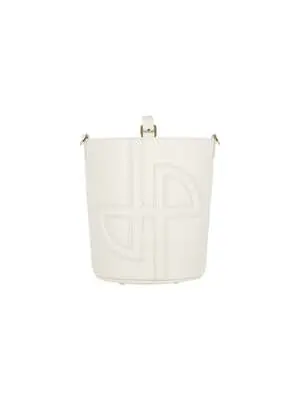 PATOU Lightweight Calf Leather Mini Bag - White