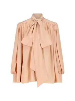 Chloé Silk Button-up Shirt With Mother-of-pearl Buttons