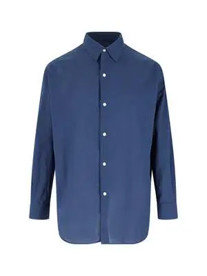 KAPTAIN SUNSHINE Kaptain-style 100% Cotton Shirt For - Blue