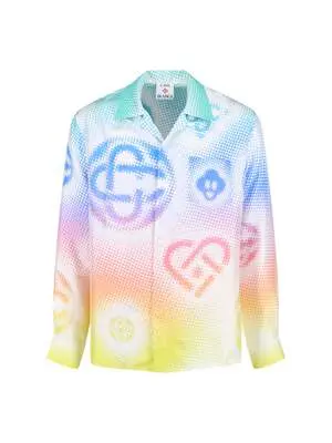Casablanca Printed Long Sleeve Button-up Shirt - Multicolour