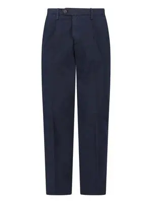 BRIGLIA 1949 Stretch Cotton Trousers - Blue