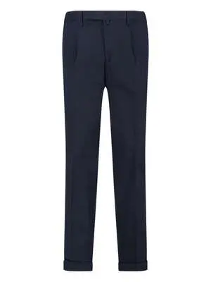 BRIGLIA 1949 Stretch Cotton Trousers - Blue