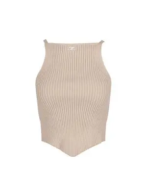 COURREGES Lightweight Viscose-blend Top For