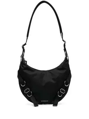 Givenchy Voyou Mini Crossbody Handbag With Decorative Buckle Detail - Black