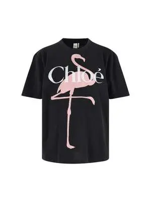 Chloé 100% Cotton Essential T-shirt - Black
