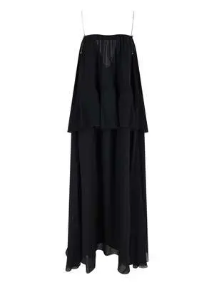 Chloé Silk Slip Dress With Acetate-silk Lining - Black