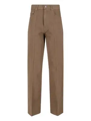 Phoebe Philo High-waisted Straight-leg Denim Jeans - Brown
