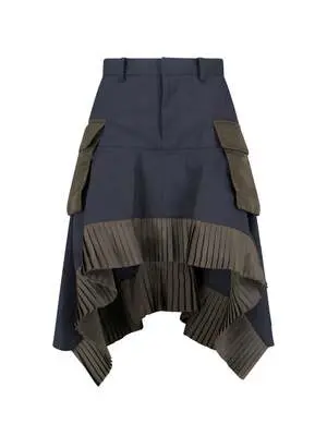 Sacai Textured Skirts