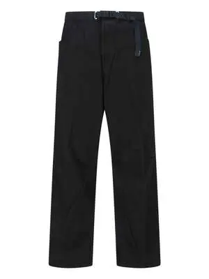 WHITE SAND 100% Cotton Trousers - Black