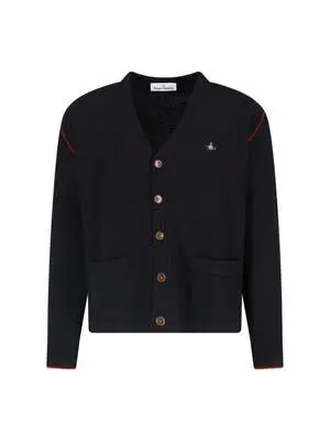 VIVIENNE WESTWOOD Wool-cashmere Crew Neck Sweater - Black