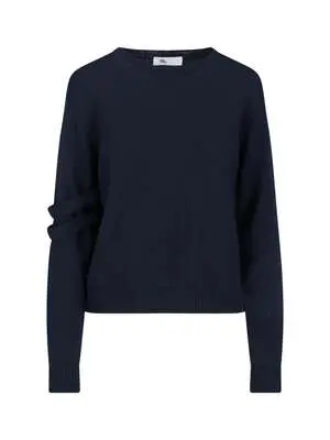 SIBEL SARAL SIBEL SARAL Merino Wool Crewneck Sweater With Sleeve Detail