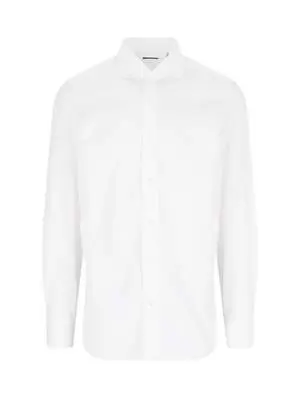 FINAMORE 1925 Classic Fit Dress Shirt - White